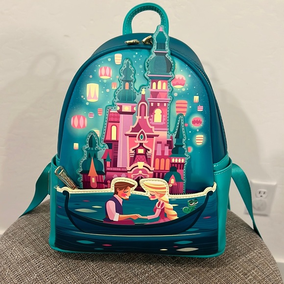 Loungefly | Bags | Rapunzel Castle Loungefly Backpack And Wallet | Poshmark